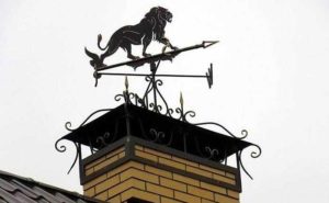 Do-it-yourself weather vane made of metal, construction, device